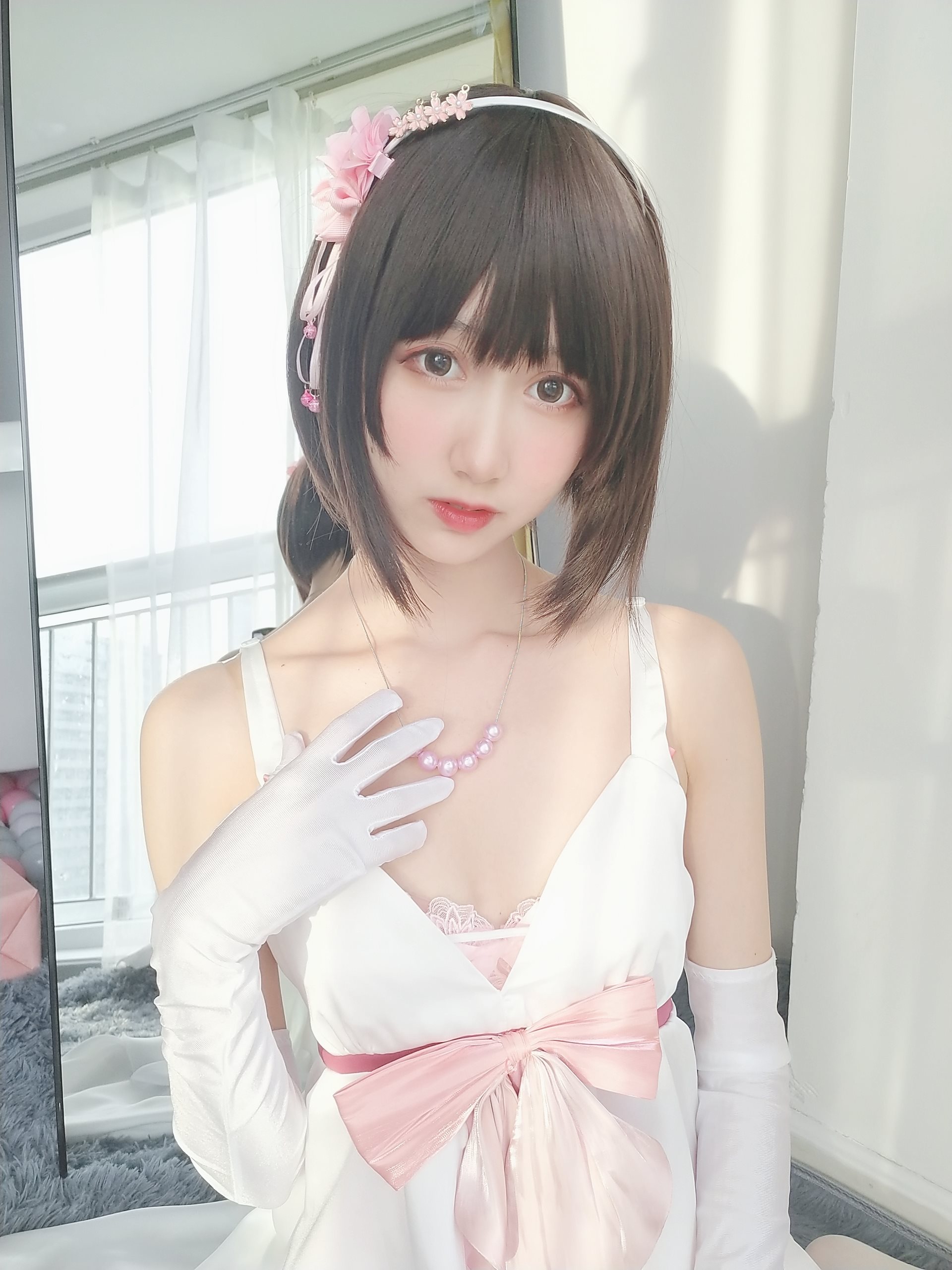木绵绵owo 加藤惠cos礼服部分 自拍 套圖