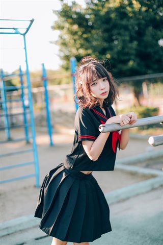疯猫ss-制服少女写真集01-室外JK - 写真アルバム