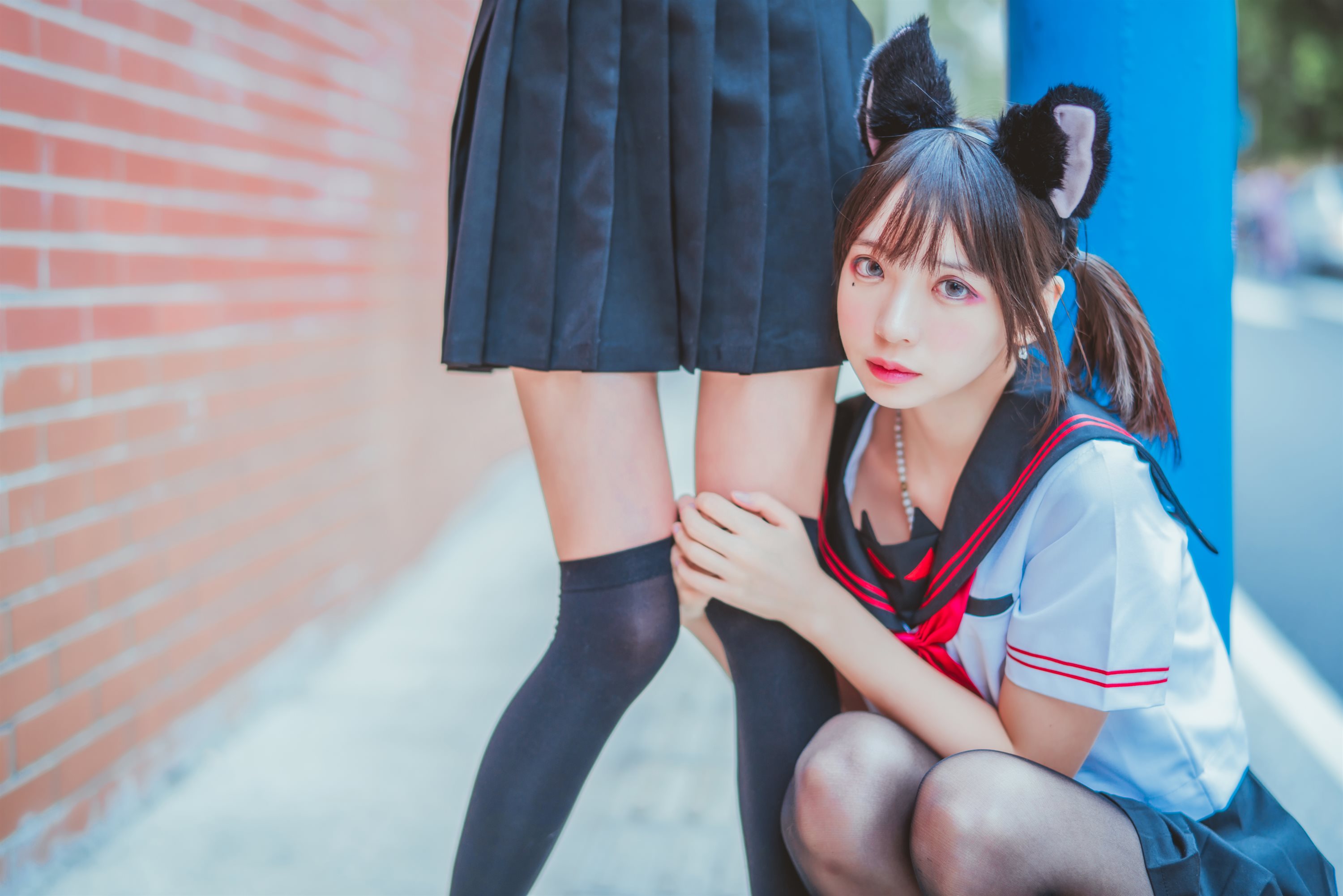 疯猫ss-桜桃喵&疯猫ss-JK百合2 - 套图