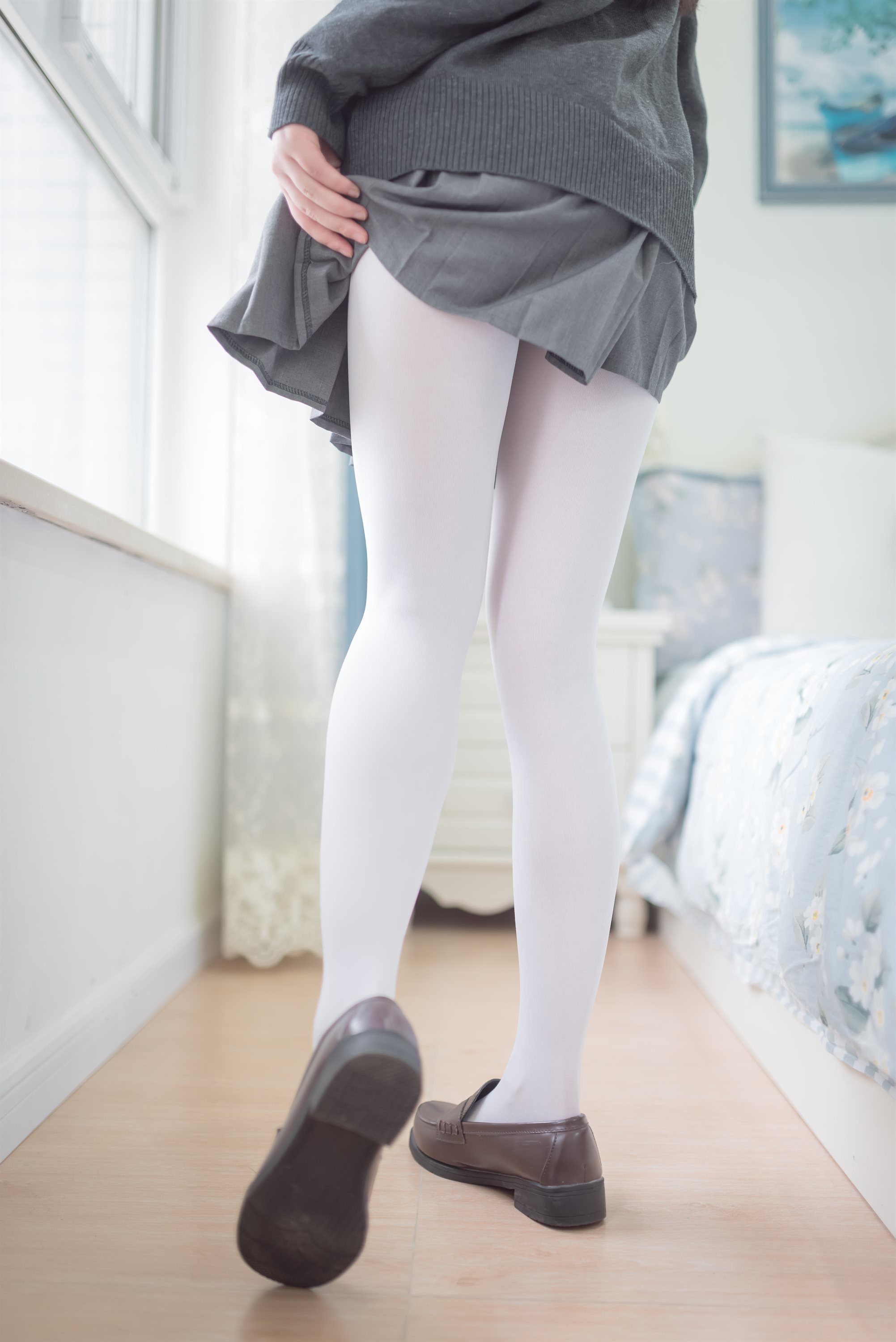 雪琪SAMA-JK纯腿白丝 - 套图