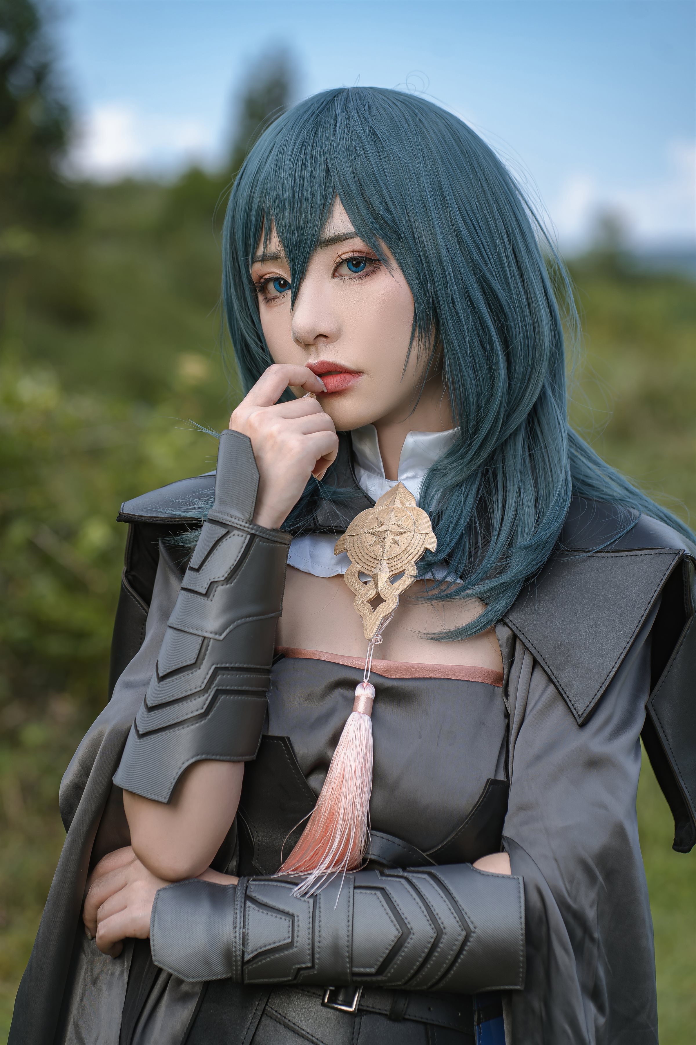 爆机少女喵小吉 Nekokoyoshi 七月 No039 《火焰纹章：风花雪月无双》贝雷丝 露天裸艳胴体超欲酥乳蜜穴 套图